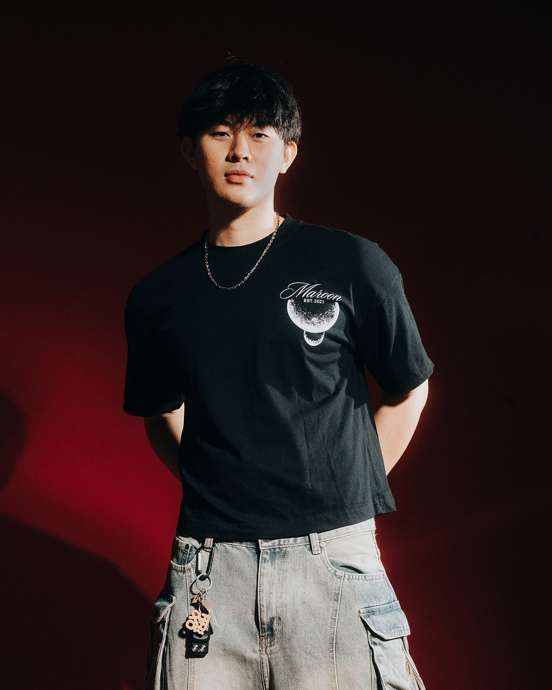 The Vortex Tee – Maroon Clothing